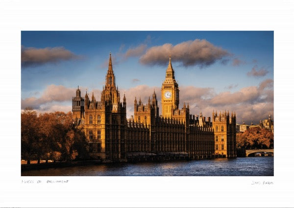 Houses of Parliament London poster – purdie gallery