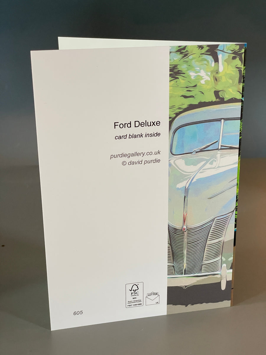 Ford Deluxe greeting card – purdie gallery