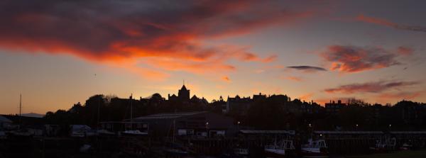 sunset over rye skyline – purdie gallery