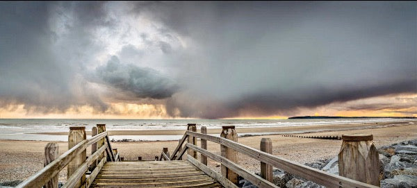dramatic sky over camber – purdie gallery
