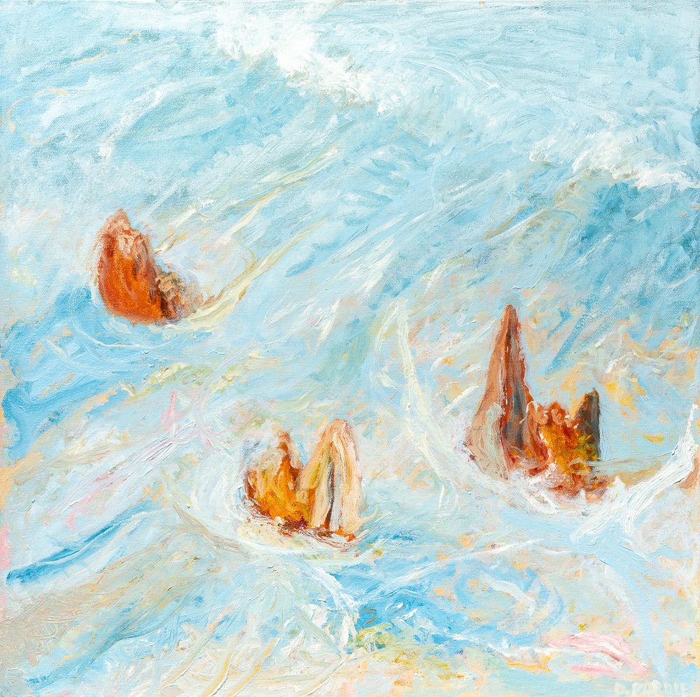 waves pulling back – purdie gallery